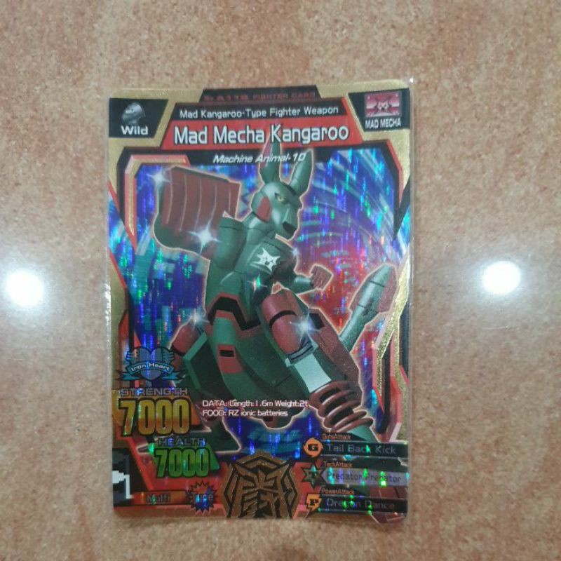 Jual Strong animal kaiser s1 mad mecha kangaroo gold rare card | Shopee ...