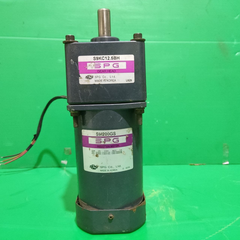 Jual DINAMO MOTOR GEARBOX SPG 200W RATIO 1:12,5 220V AC | Shopee Indonesia