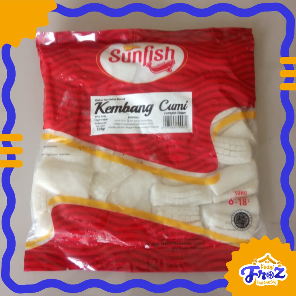 Jual Sunfish Kembang Cumi Olahan Ikan Bentuk Kembang Cumi 500 gr ...
