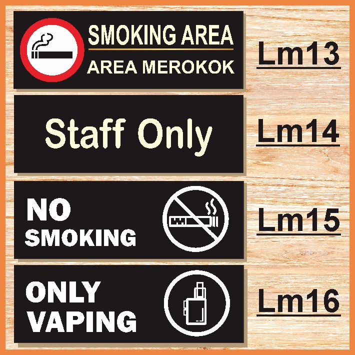 Jual BEENING - POSTER EDUKASI TANDA RUANGAN SMOKING VAPE HIASAN DINDING ...