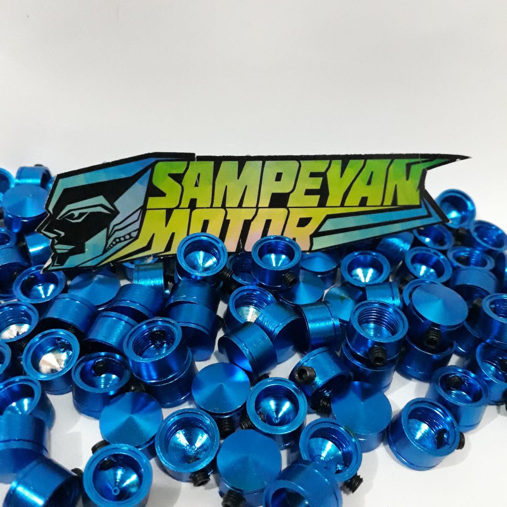 Jual Tutup Baut Mur Monel Variasi Warna Merah Biru Gold 8 10 12 14 17 ...