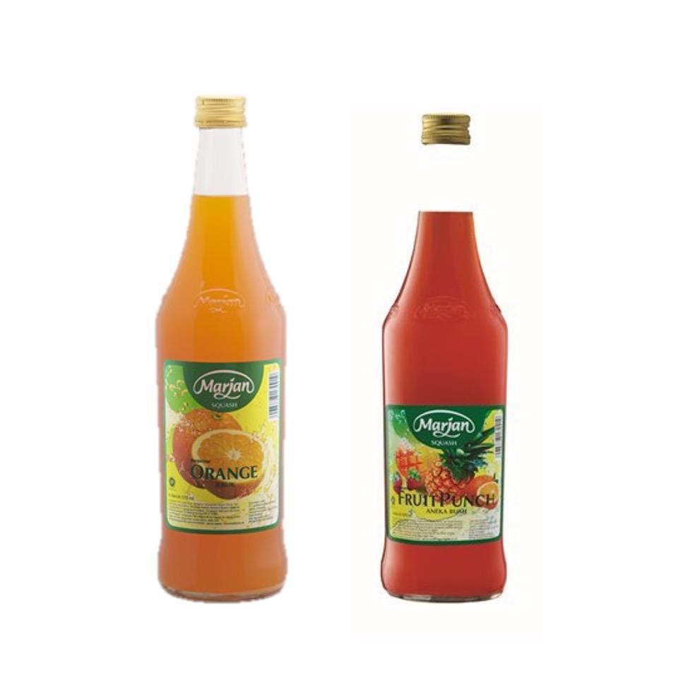 Jual Marjan Boudoin Squash Fruit Punch 450 ml + Marjan Boudoin Squash ...