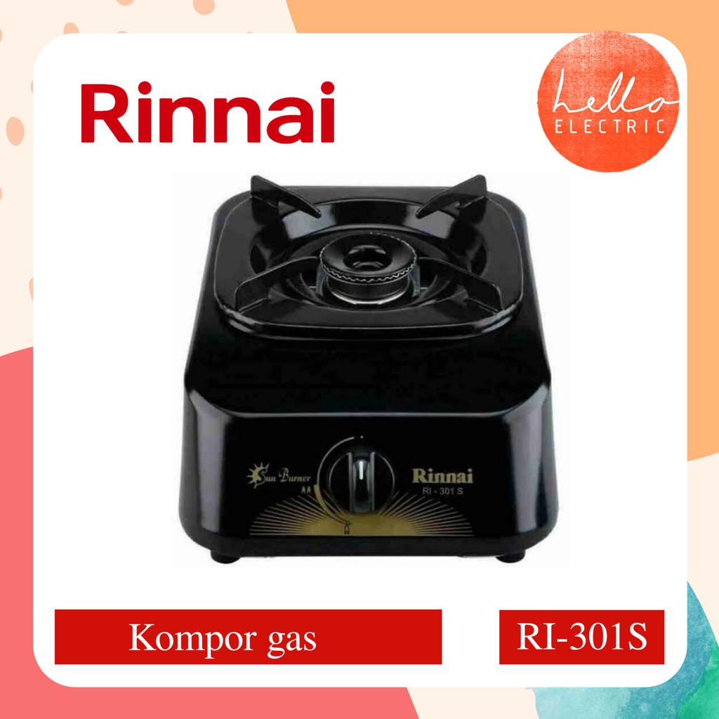 Jual KOMPOR GAS RINNAI 1 TUNGKU RI301S / RI-301S / RI 301 S | Shopee ...