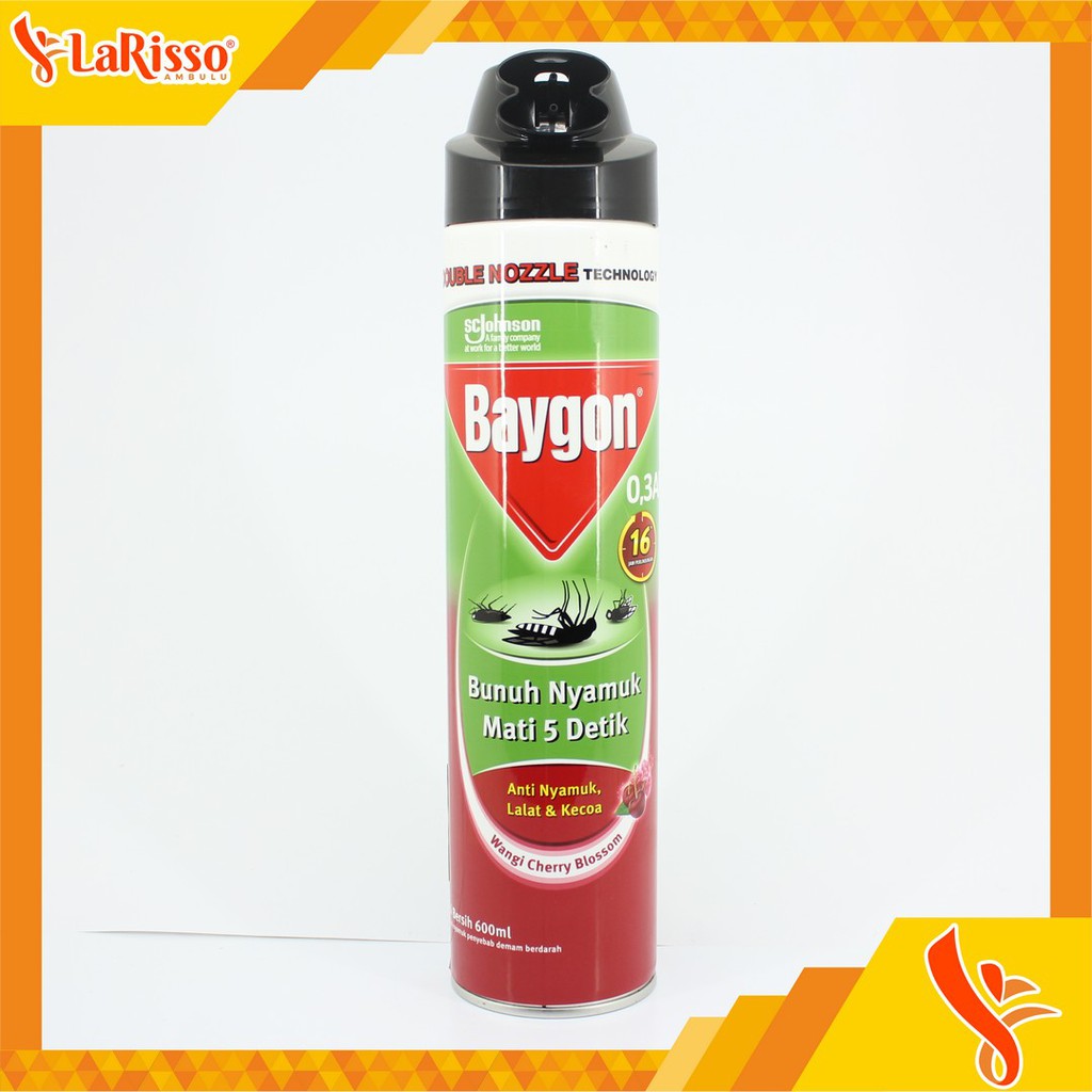 Jual BAYGON AEROSOL OBAT ANTI NYAMUK, LALAT&KECOA SEMPROT 600ML ALL ...
