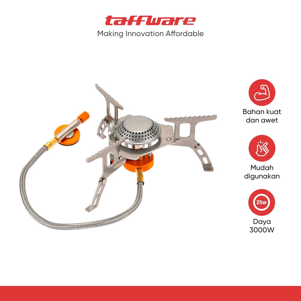 Jual TaffSPORT Kompor Gas Lipat Portabel Camping Stove - WSS-201 - Silver | Shopee Indonesia