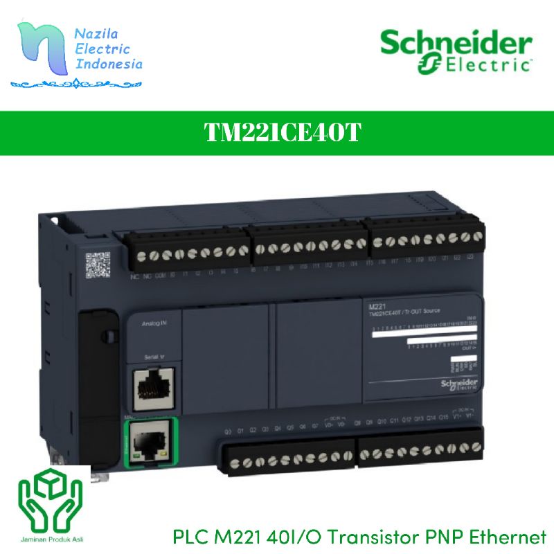Jual Schneider Modicon TM221CE40T PLC M221 40 I/O Ethernet TM221 ...