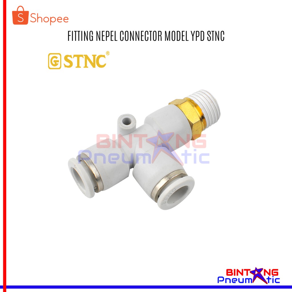 Jual PD 8X1/2 FITTING NEPEL CONNECTOR TEE DRAT LUAR STNC | Shopee Indonesia
