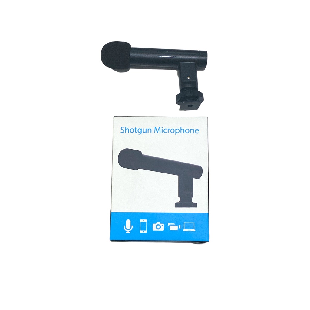 Jual Stereo Microphone Shotgun Mic 3.5mm Jack for Handphone HP DSLR ...