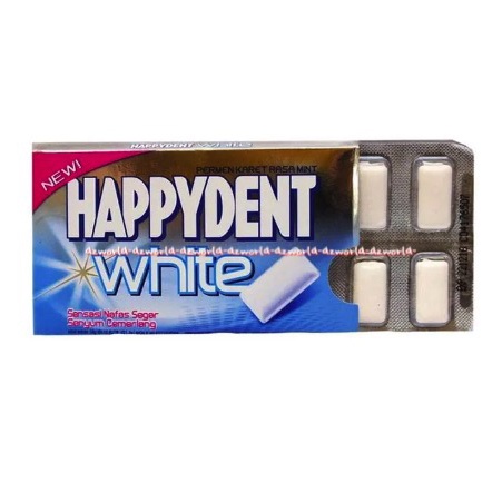 Jual Happydent Cool White 10pcs Permen Karet Rasa Mint Sensasi Nafas ...