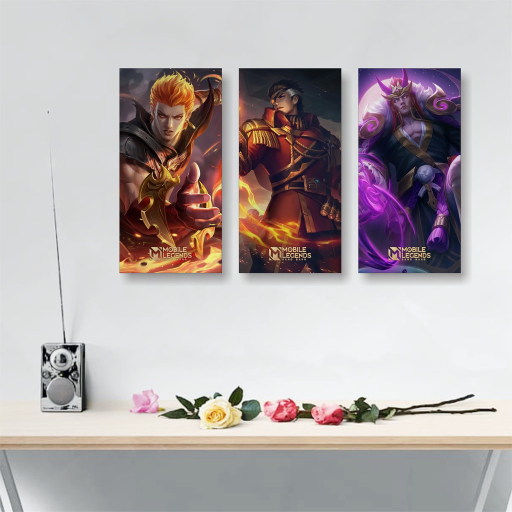Jual Poster Kayu Hiasan Dinding 15x30 Mobile Legends Valir MAP_ART ...