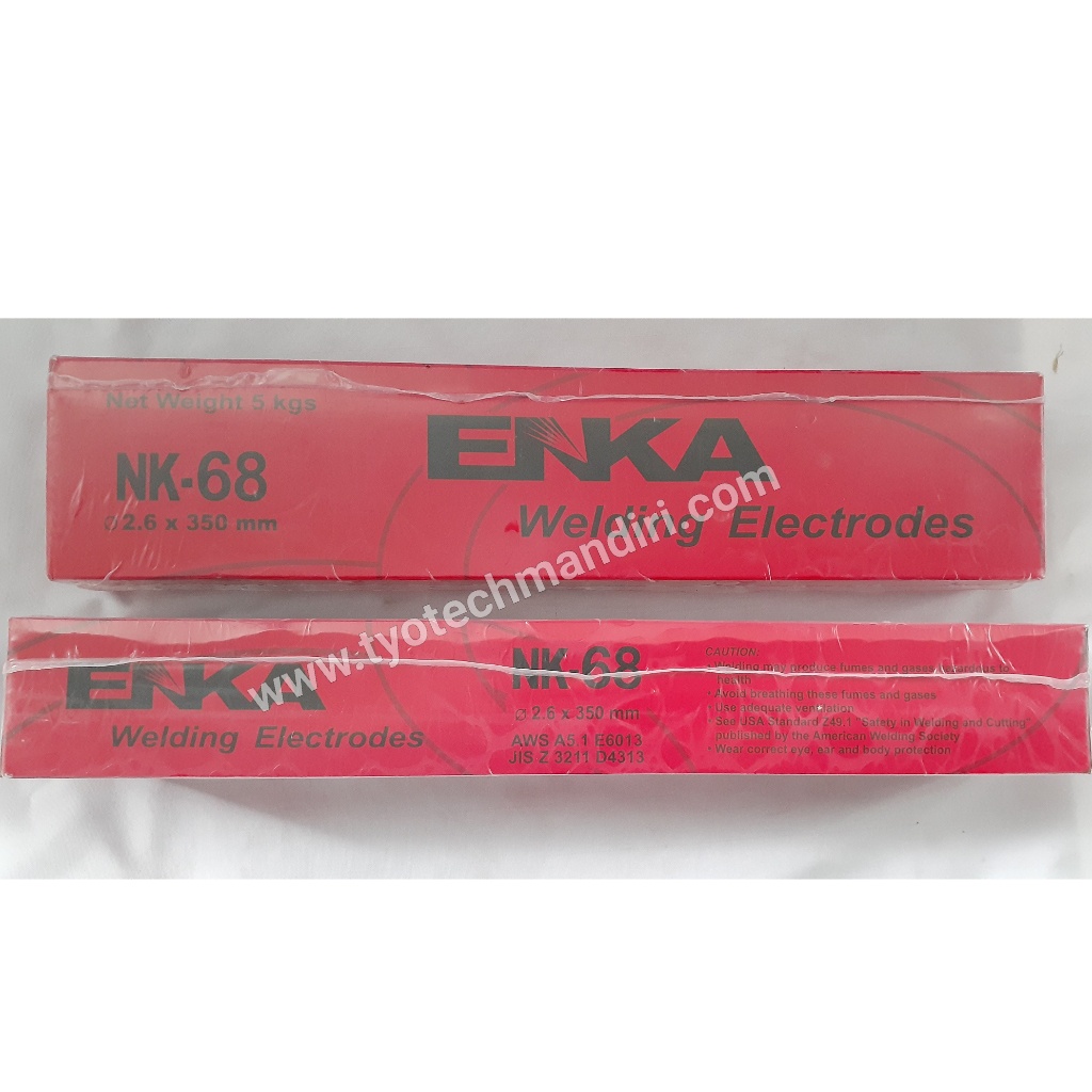 Jual KAWAT LAS LISTRIK WELDING ELECTRODES ELEKTRODA ENKA NK 68 NK68 2.6 MM | Shopee Indonesia