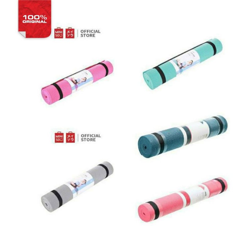 Jual YOGA MAT/MATRAS OLAHRAGA MINISO 6 MM & 3MM | Shopee Indonesia