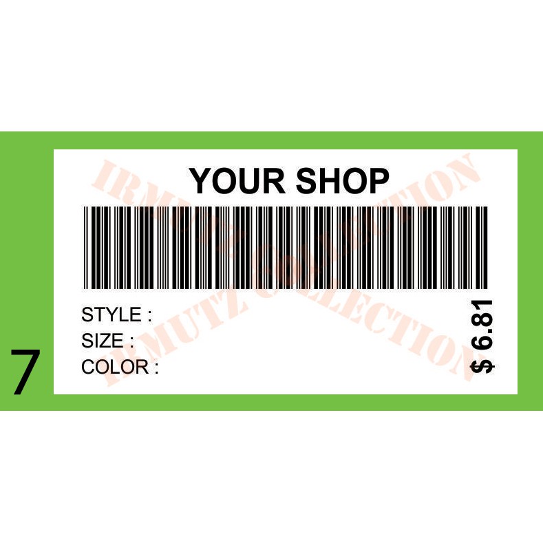 Jual Hang Tag Price Tag Baju Barcode QRcode Bisa Tulis Nama Toko UKURAN ...