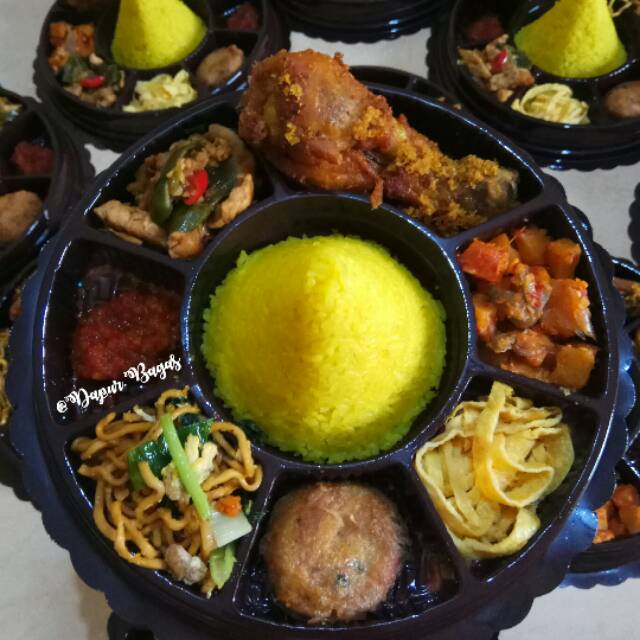 Jual Paket Tumpeng Mini Spesial Nasi Kuning Mika Tumpeng Mini Sekat 8 ...