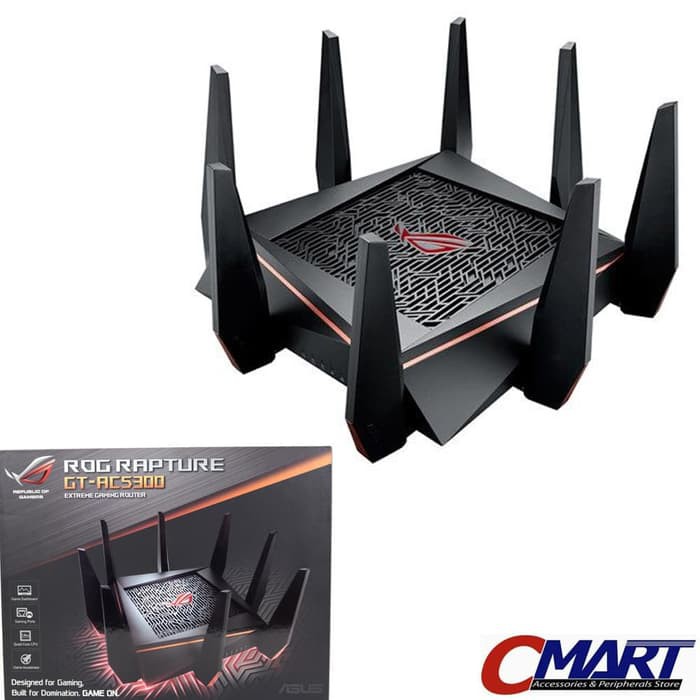 Jual Asus ROG Rapture GT-AC5300 AC5300 Tri-band WiFi Gaming Wireless ...
