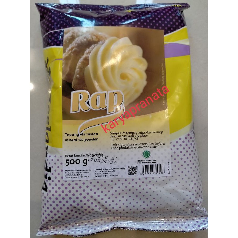 Jual Rap instant powder 500g vla instan zeelandia | Shopee Indonesia