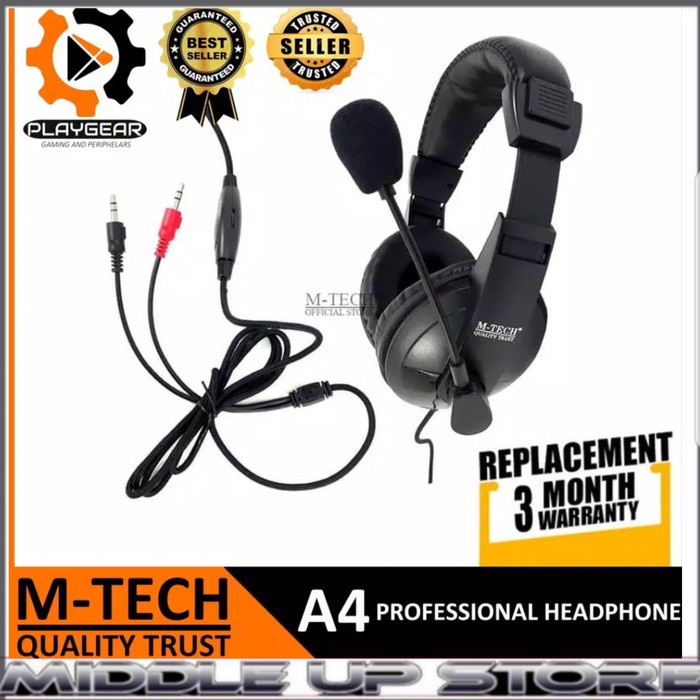 Jual Headset Mtech A4 | Shopee Indonesia