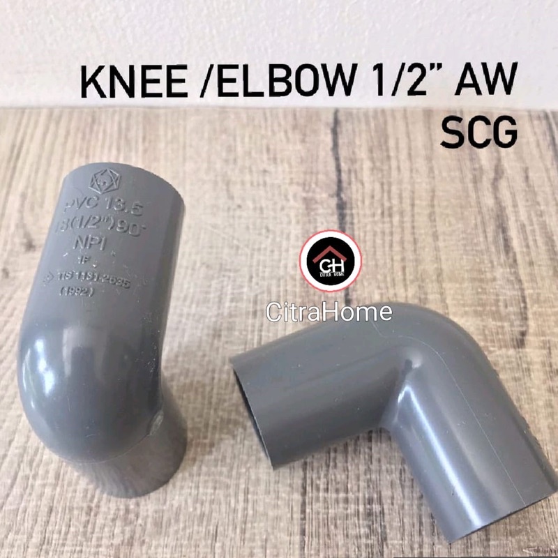 Jual Knee Elbow PVC 1/2” AW SCG | Shopee Indonesia