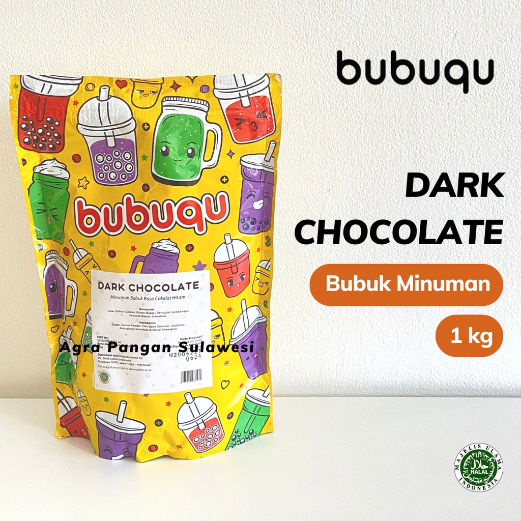 Jual Bubuk Minuman DARK CHOCOLATE 1kg Bubuqu Powder Drink Premix Rasa ...