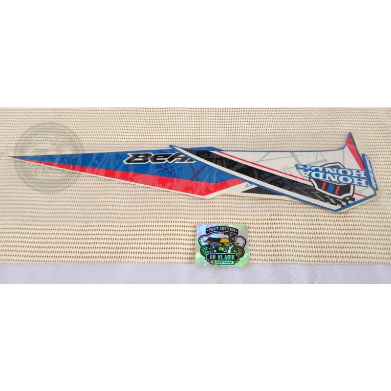 Jual Striping Honda Beat Esp 2016 2017 Biru Putih | Shopee Indonesia