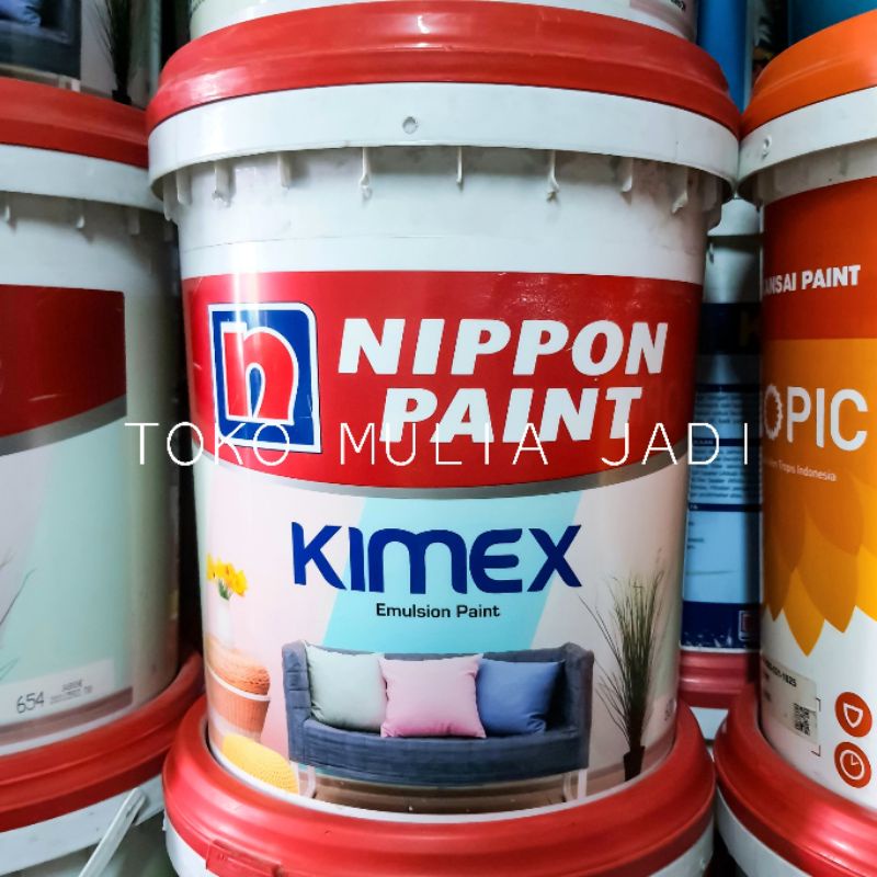 Jual Cat tembok Kimex 20 kg / Nippon Paint / cat air dinding warna ...
