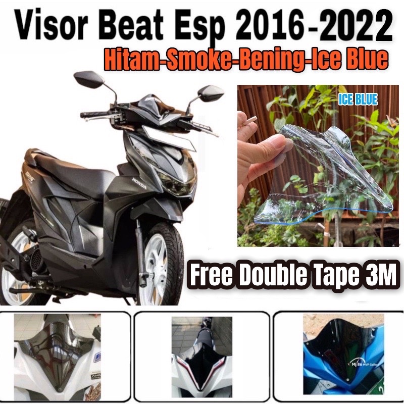 Jual # Visor Beat Fi Esp Tahun 2016 - 2022 New Model Visor Free Double ...