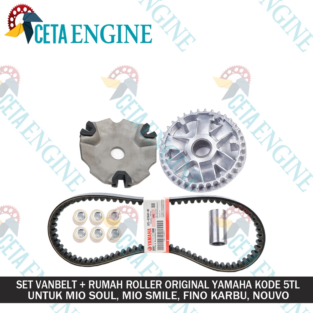 Jual [ BISA COD ] SET LENGKAP VANBELT RUMAH ROLLER STANDARD KODE 5TL MIO LAMA MIO KARBU MIO SOUL ...