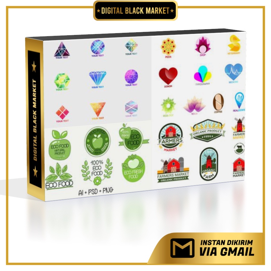 Jual ID3824 - 64 Premium Logos | Koleksi Logo Eksklusif & Kreatif untuk ...