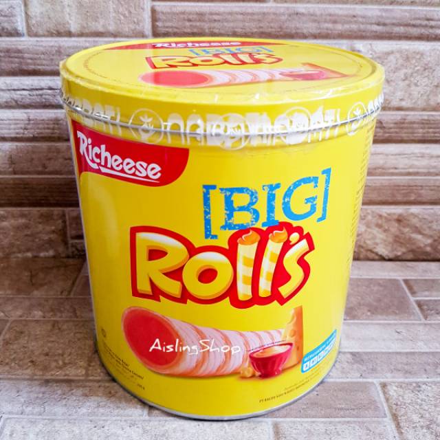 Jual Richeese / Richoco Big Rolls Kaleng 330 gram | Shopee Indonesia