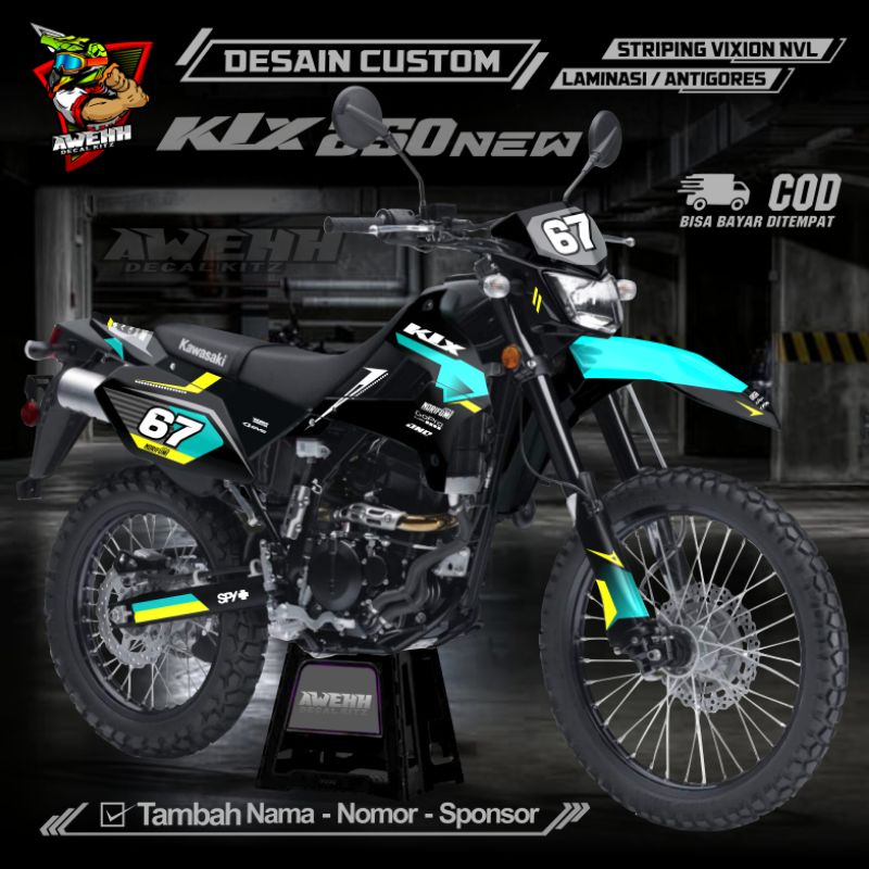Jual DECAL STIKER KLX 250 TOSKA DESAIN CUSTOM FULL BODY | Shopee Indonesia