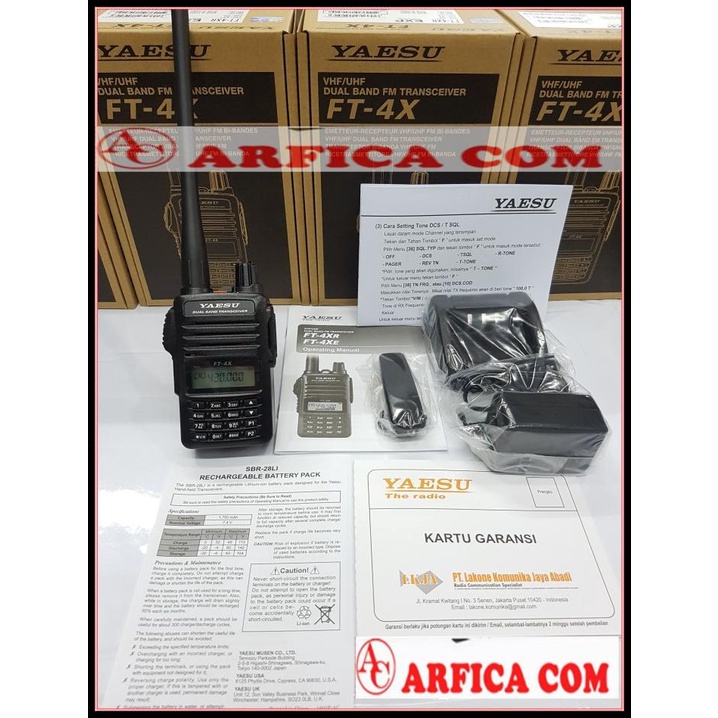 Jual Jual Ht Yaesu Ft-4X Dualband Yaesu Ft4X Yaesu Ft 4X Original Resmi ...