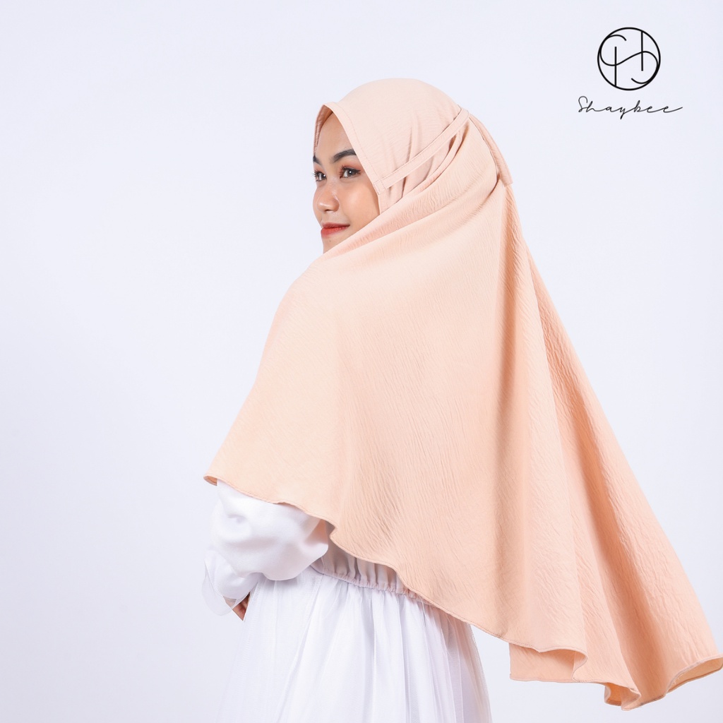 Jual Shaybee Bergo Claire Instant | Bergo Bahan Rayon Crinkle | Airflow Premium - Bergo Instant ...