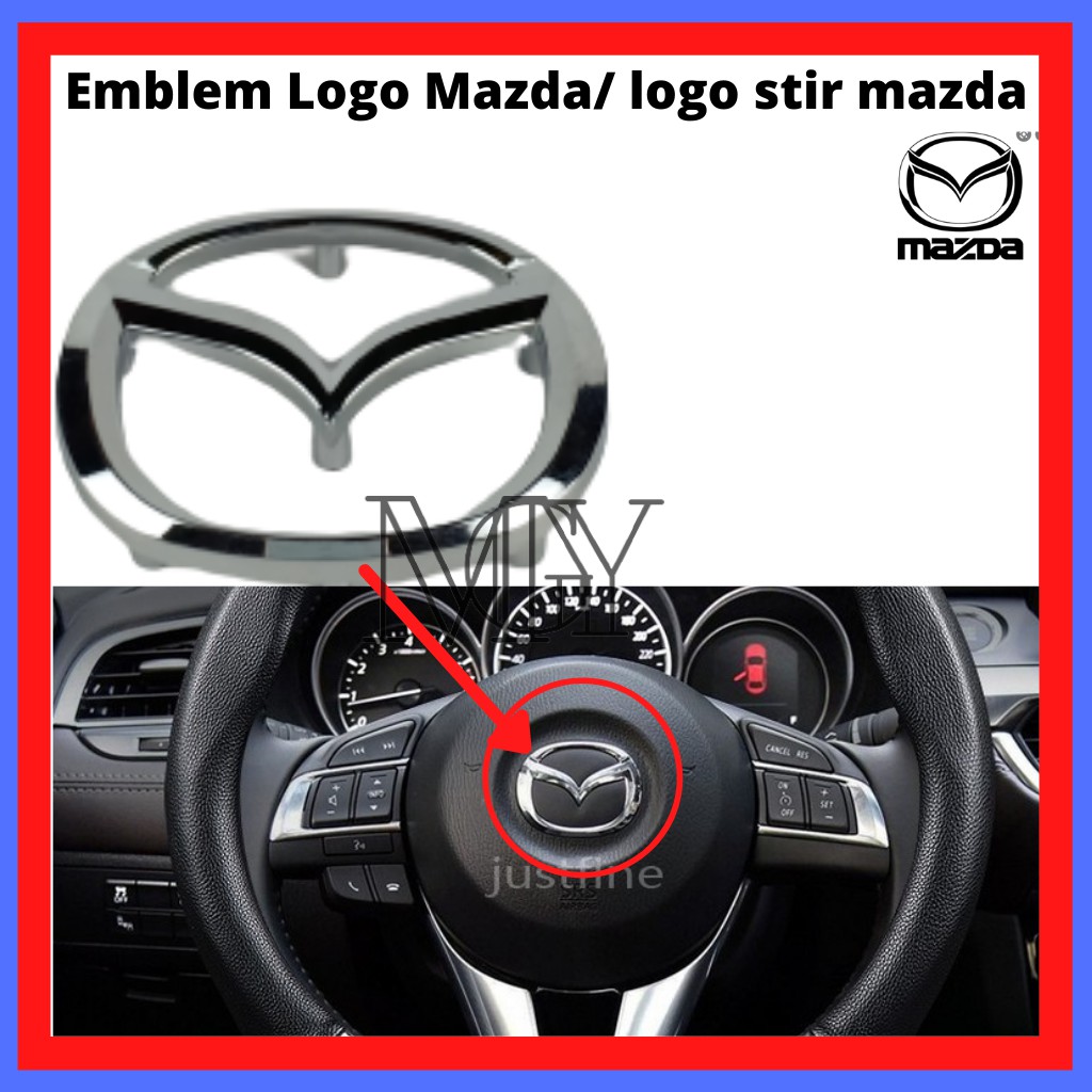 Jual LOGO STIR MOBIL MAZDA/EMBLEM STIR MOBIL MAZDA ORIGINAL | Shopee ...