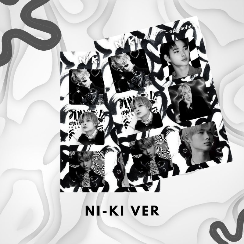 Jual sticker enhypen photo sticker black core deco fanmade | sticker ...