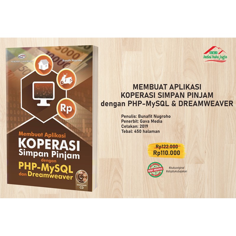 Jual Buku MEMBUAT APLIKASI KOPERASI SIMPAN PINJAM dg PHP-MySQL ...