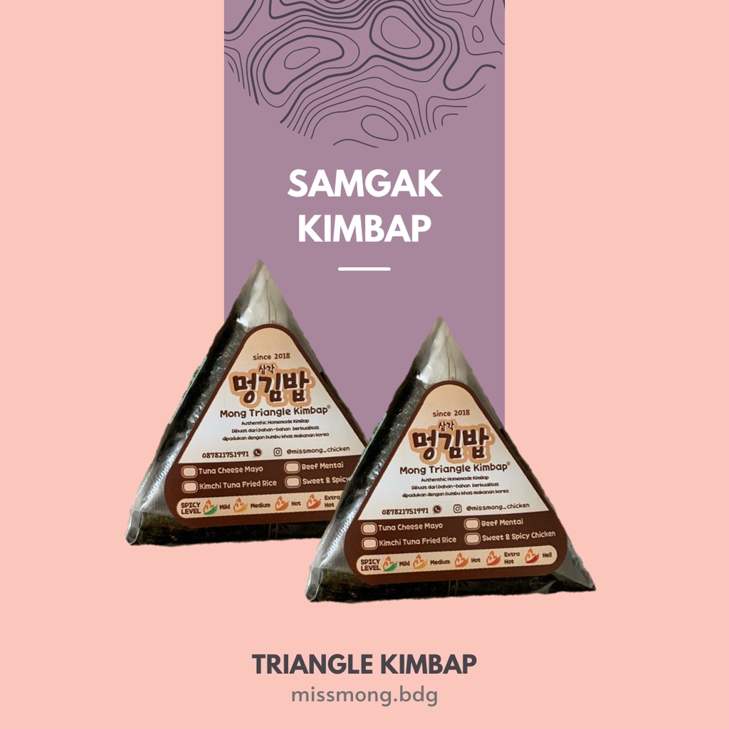 Jual BANDUNG AREA ONLY!! MISSMONG- SAMGAK KIMBAP/ TRIANGLE KIMBAP ...
