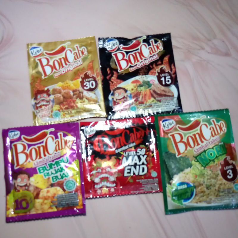 Jual Kobe Bon Cabe Boncabe Sachet Level 2 3 Lvl 10 15 30 50 Cabai Bubuk ...