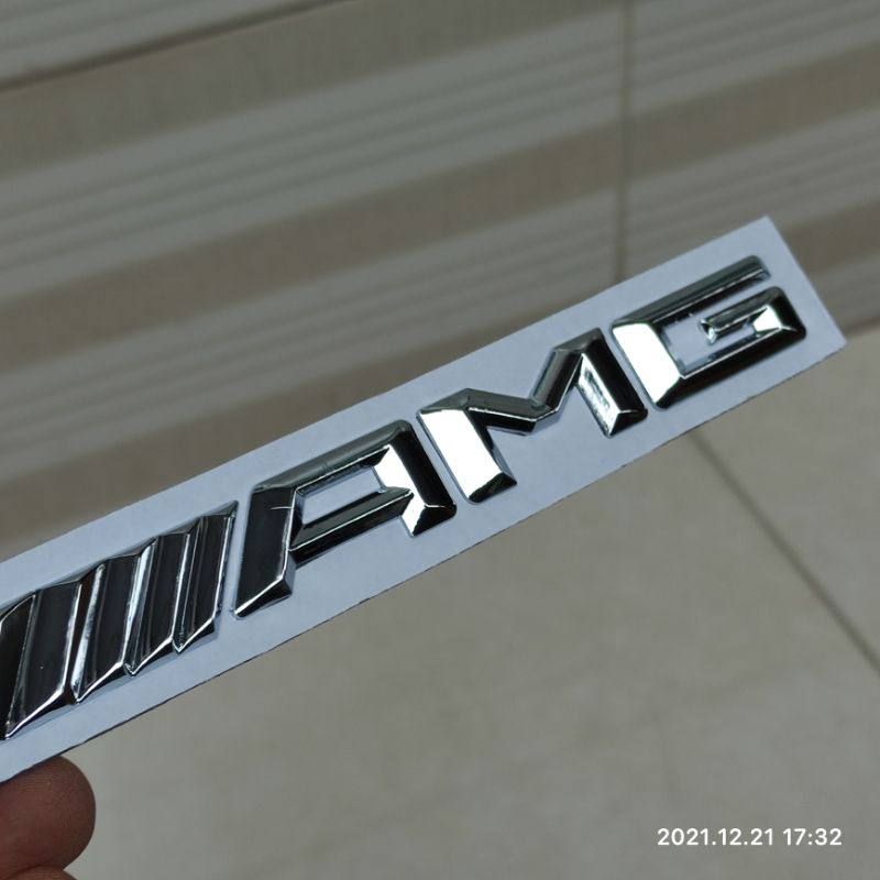 Jual satu buah emblem tulisan //AMG mercy mercedes bahan plastik ...