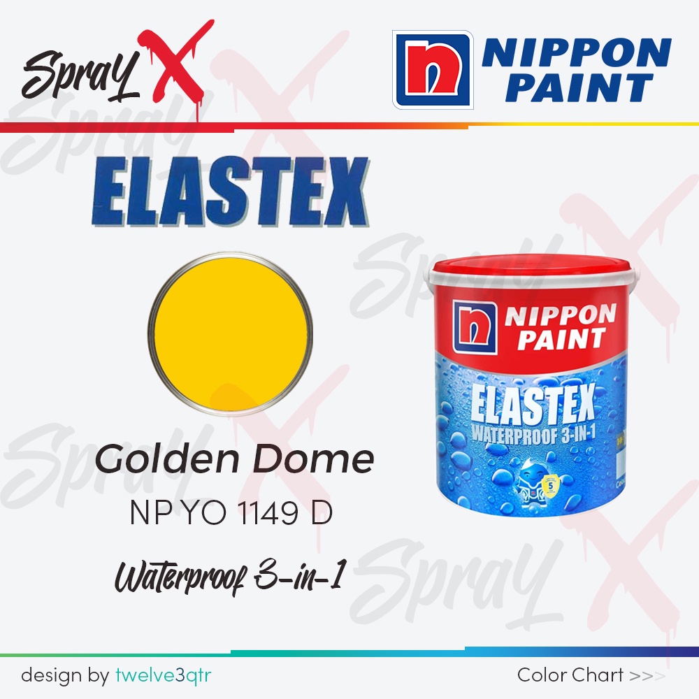 Jual ELASTEX WATERPROOF 3-IN-1 GOLDEN DOME #1149 1 KG / CAT ANTI BOCOR ...