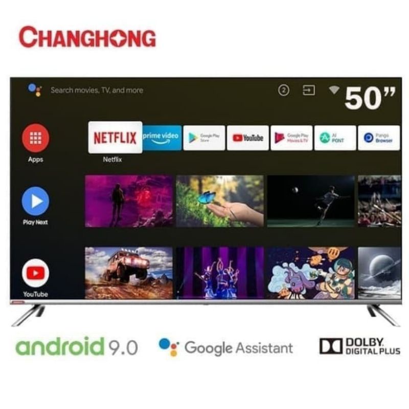 Jual Changhong 50H7 4K UHD Android 9.0 Smart TV LED TV | Shopee Indonesia
