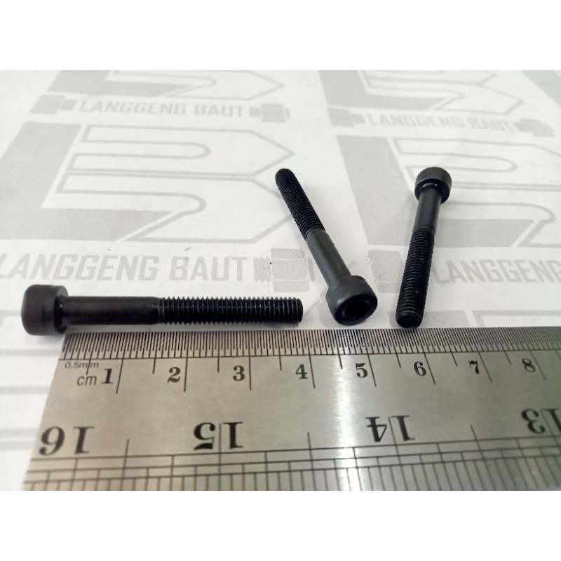 Jual Baut L M5 x 40 Hitam / Baja Kunci M5x40 L4 4cm | Shopee Indonesia