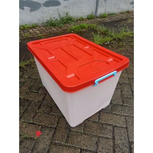 Jual Container Box 125 Liter Roda Phylia PUTIH BESAR | Shopee Indonesia