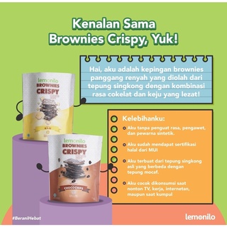 Jual LEMONILO Brownies Crispy - Chocochips Keju - Cemilan Diet Sehat ...
