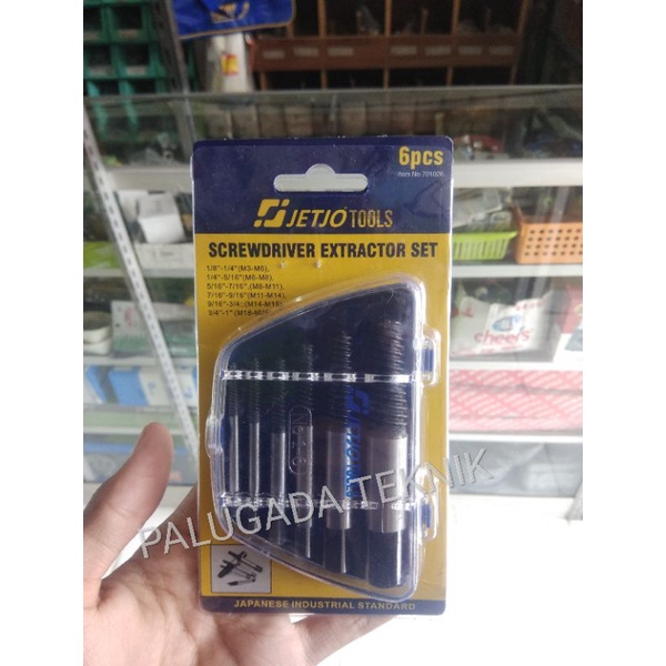 Jual TEKIRO Tap Balik / Pengeluar Baut / Screwdriver Extractor Set Isi ...