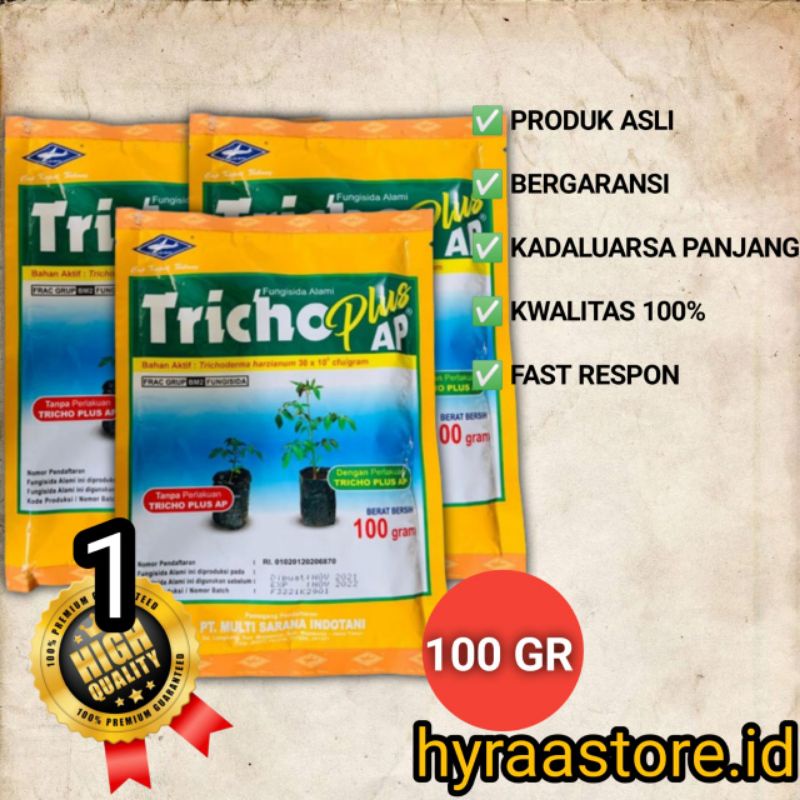 Jual Fungisida Alami Trichoplus Tricho Plus AP 100gram | Shopee Indonesia