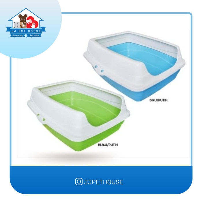 Jual BAK PASIR KUCING MANSURA CAT LITTER TRAY WITH RIM 20100599 ...