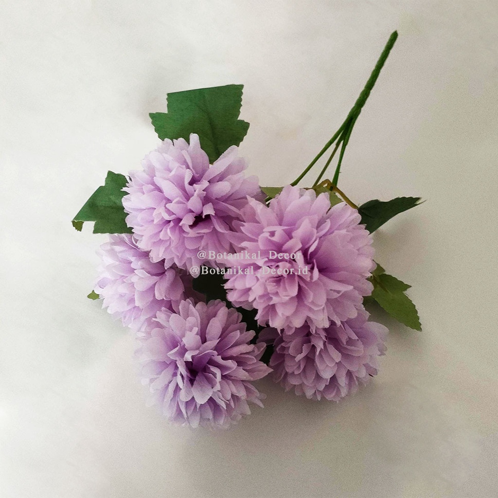 Jual Artificial Flower Pompom Mum Dandelion Premium Bunga Palstik Bunga ...