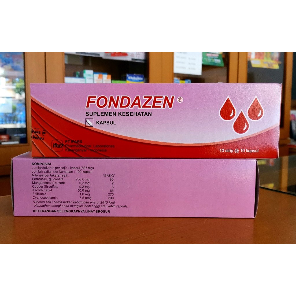 Jual Fondazen Box 100 Tablet | Shopee Indonesia