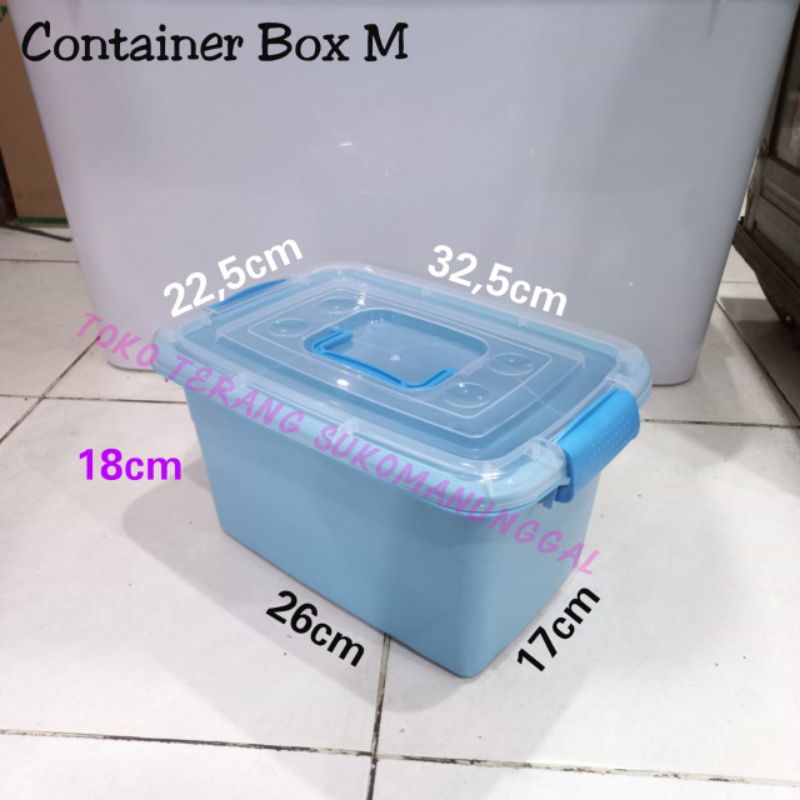 Jual BOX CONTAINER M 10lt / TEMPAT PENYIMPANAN BARANG SERBAGUNA BOX ...