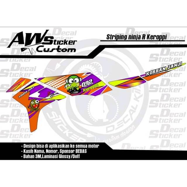 Jual STRIPING NINJA R DESAIN CUSTOM | Shopee Indonesia